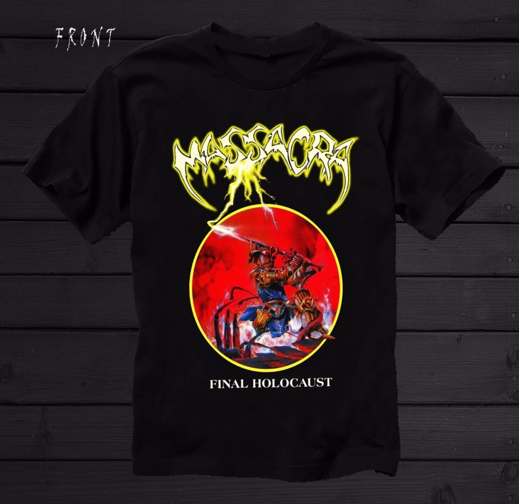 MASSACRA - Final Holocaust - French Death Metal Band T-Shirt - SquadTee.com