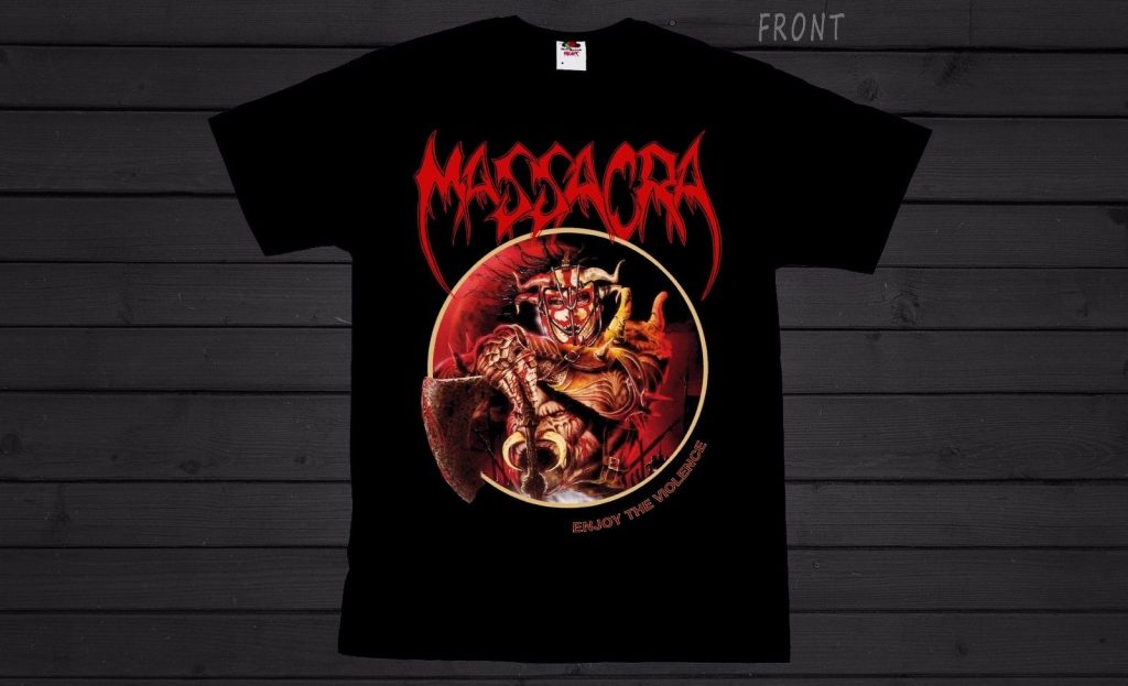 MASSACRA - Enjoy the Violence - French Death Metal Band T-Shirt ...