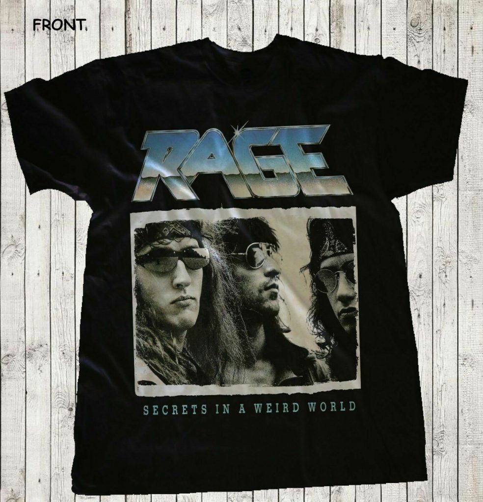 RAGE - Secrets in a Weird World - German Heavy Metal Band T-Shirt ...