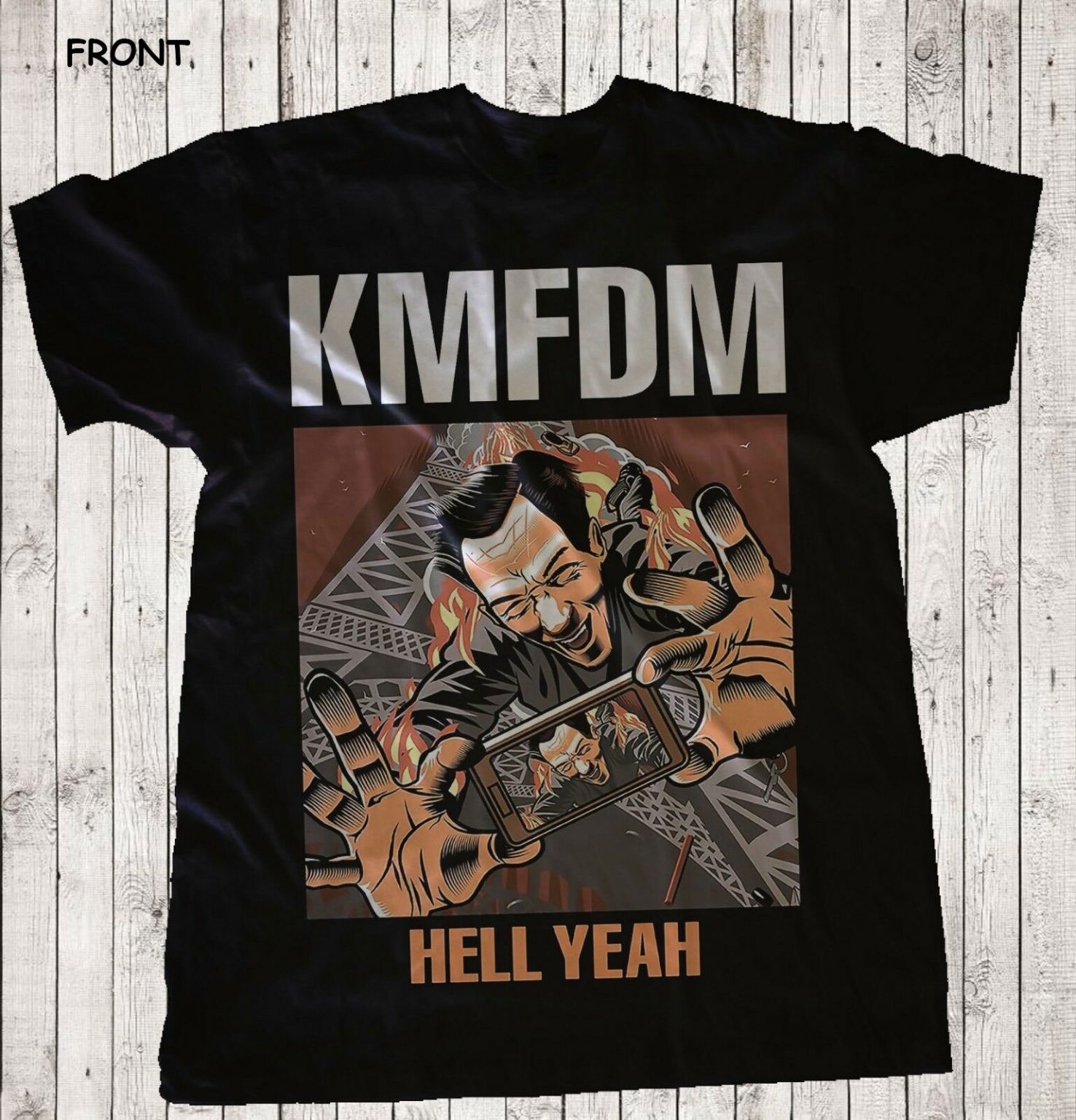 KMFDM - Hell Yeah - German Industrial Rock Band T-Shirt - SquadTee.com