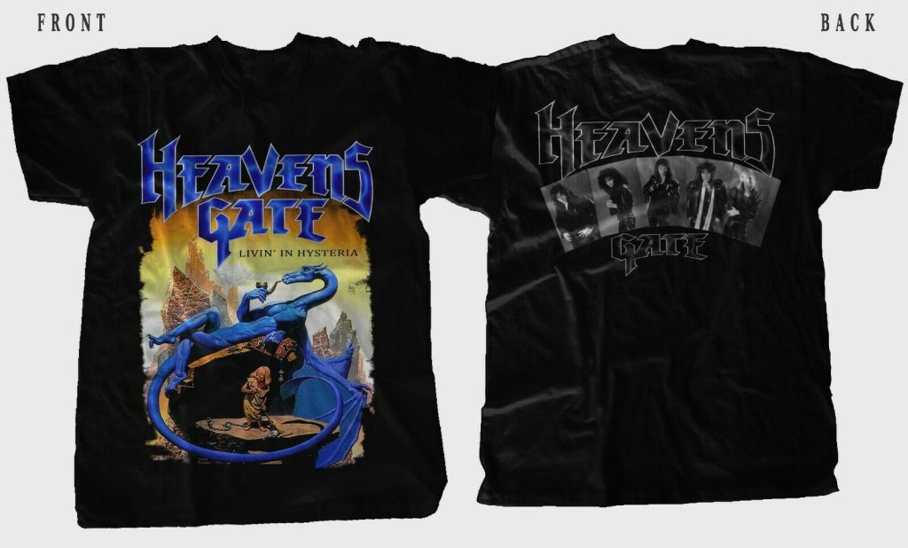 Heavens Gate - Livin' in Hysteria - German Power Metal Band T-Shirt ...
