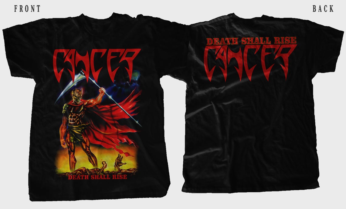 Cancer - Death Shall Rise - British Death Metal Band T-Shirt - SquadTee.com