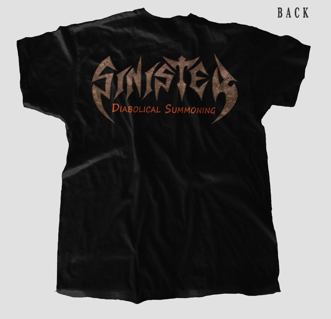 SINISTER - Diabolical Summoning - Death Metal Band T-Shirt - SquadTee.com